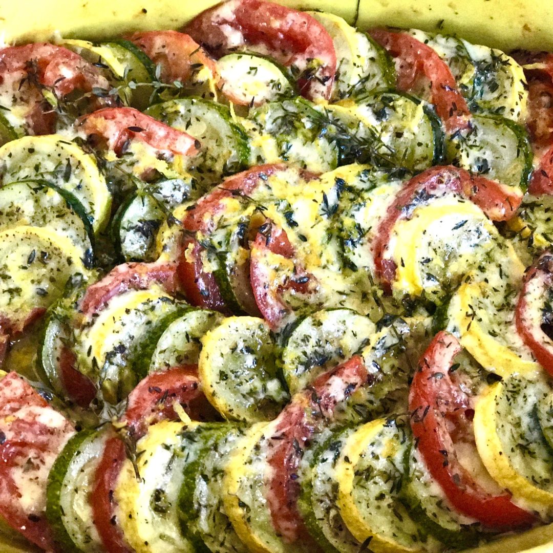 French Provencal Vegetable Casserole - The French Magnolia Cooks